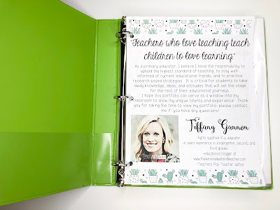 Cactus Teacher Portfolio: Stand Out in Your Teacher Interview | The ...