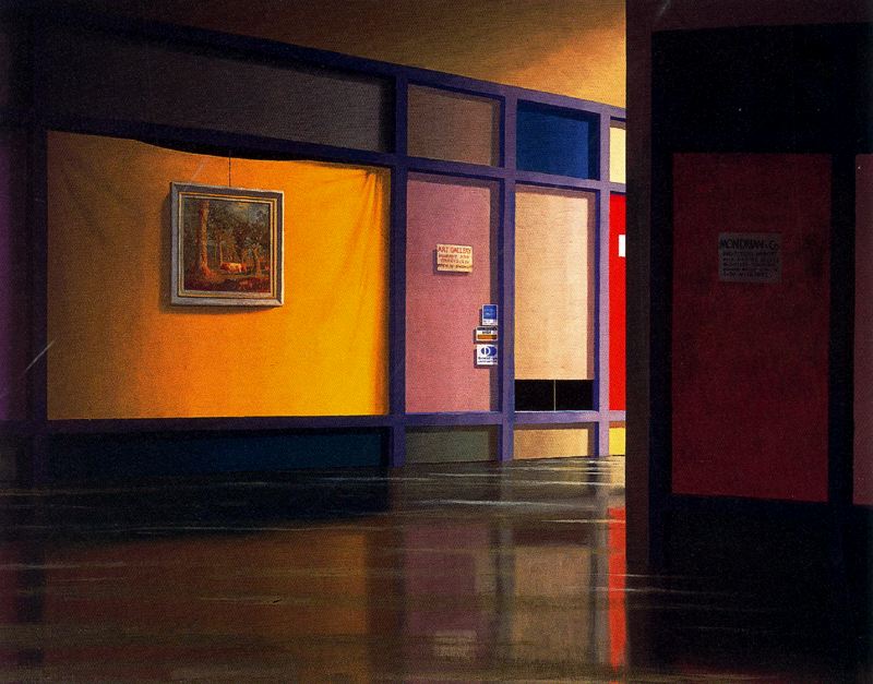 Painting of Jeffrey Smart artist, Jeffrey Smart paintings