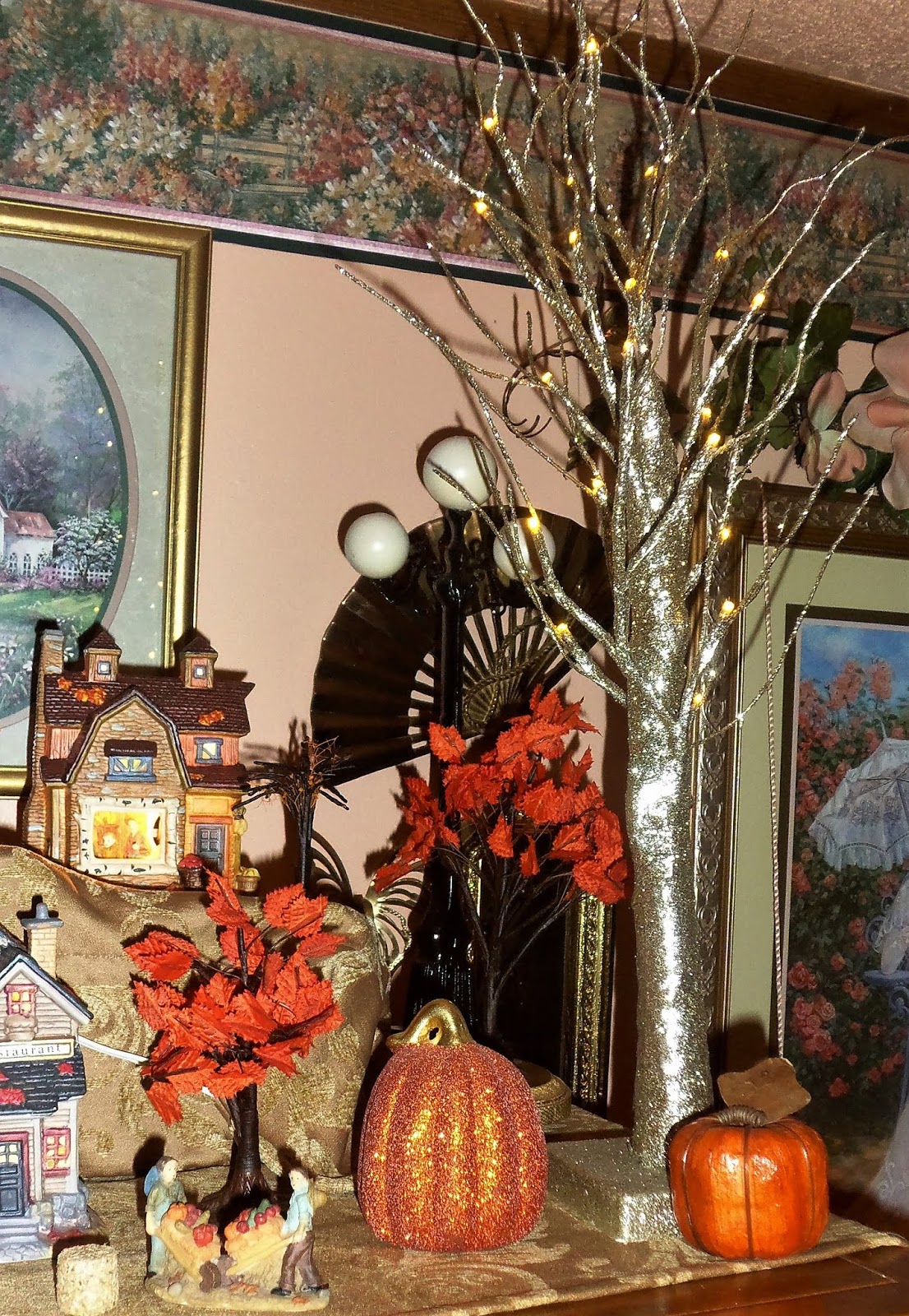 DEBBIE-DABBLE BLOG: Fall Village and Vignettes in the Living Room, 2018