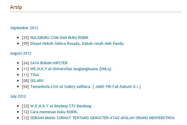 Membuat Label berdasarkan Arsip Tanggal Posting | K I T A J U . G A