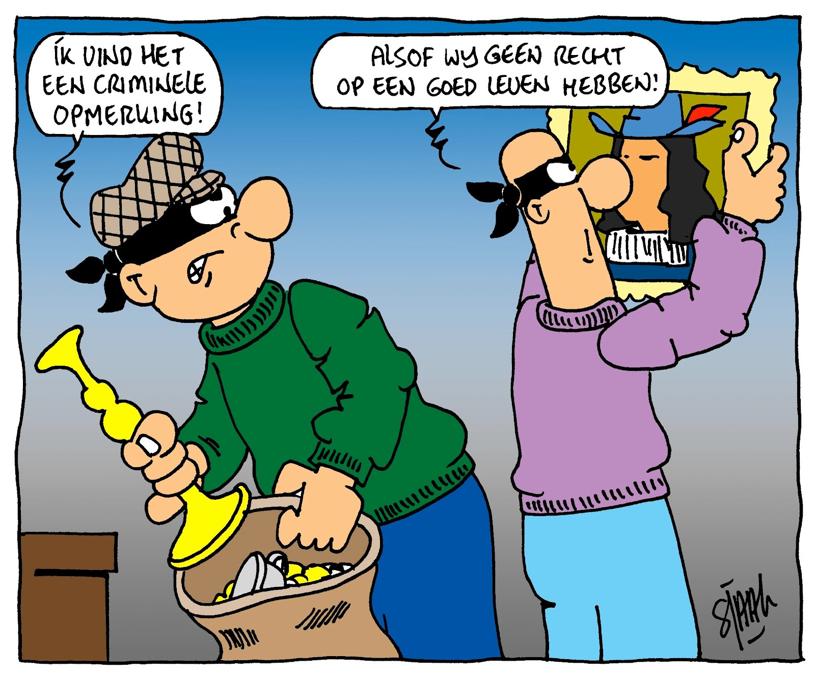 Cartoon van de Dag: Kritiek op uitspraken Teeven over dode inbreker.
