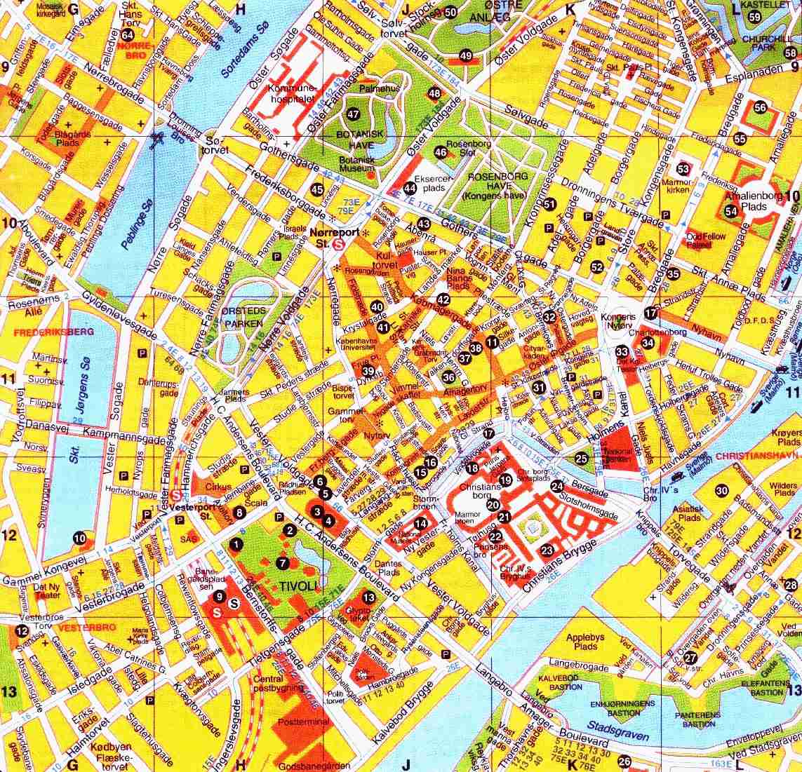Map of Copenhagen