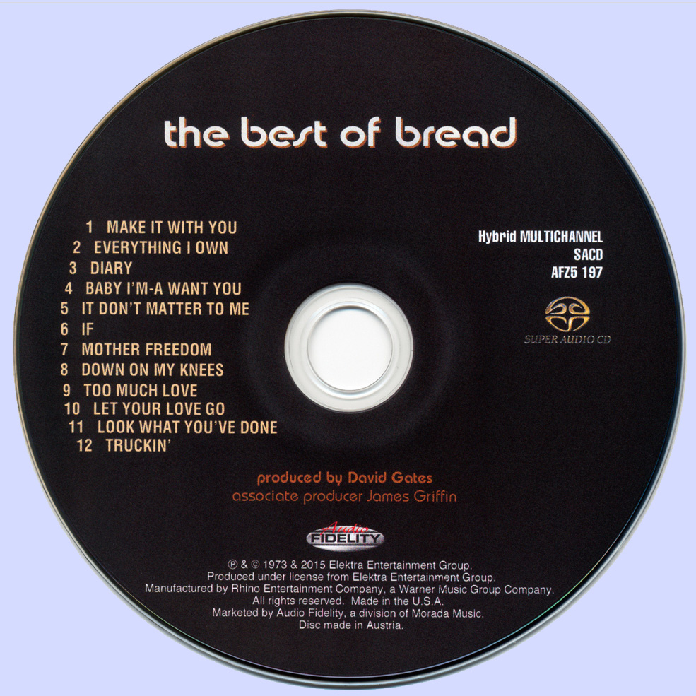 Best Of Bread Cd Aubry