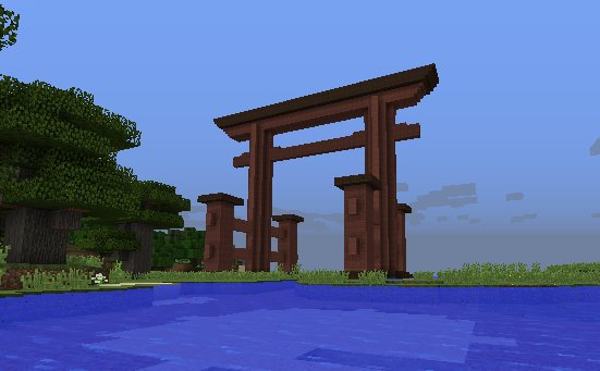 Puerta Torii Minecraft