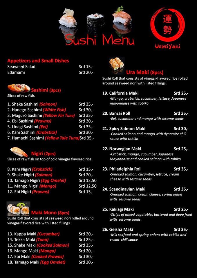 The Snootie Foodies -- Food Reviews in Suriname: Sushi in Suriname