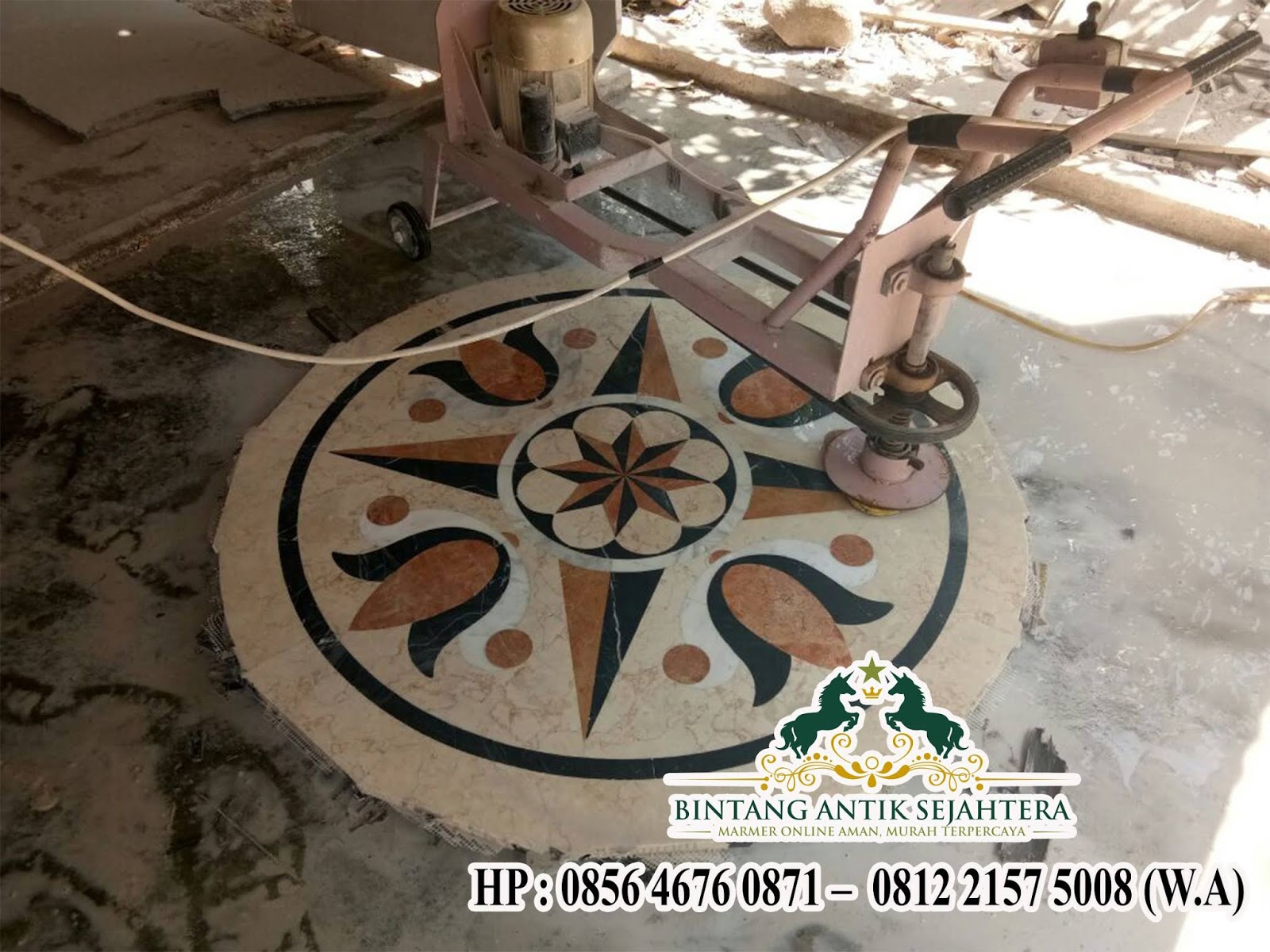 Marmer Border Inlay | Lantai Motif Border Inlay