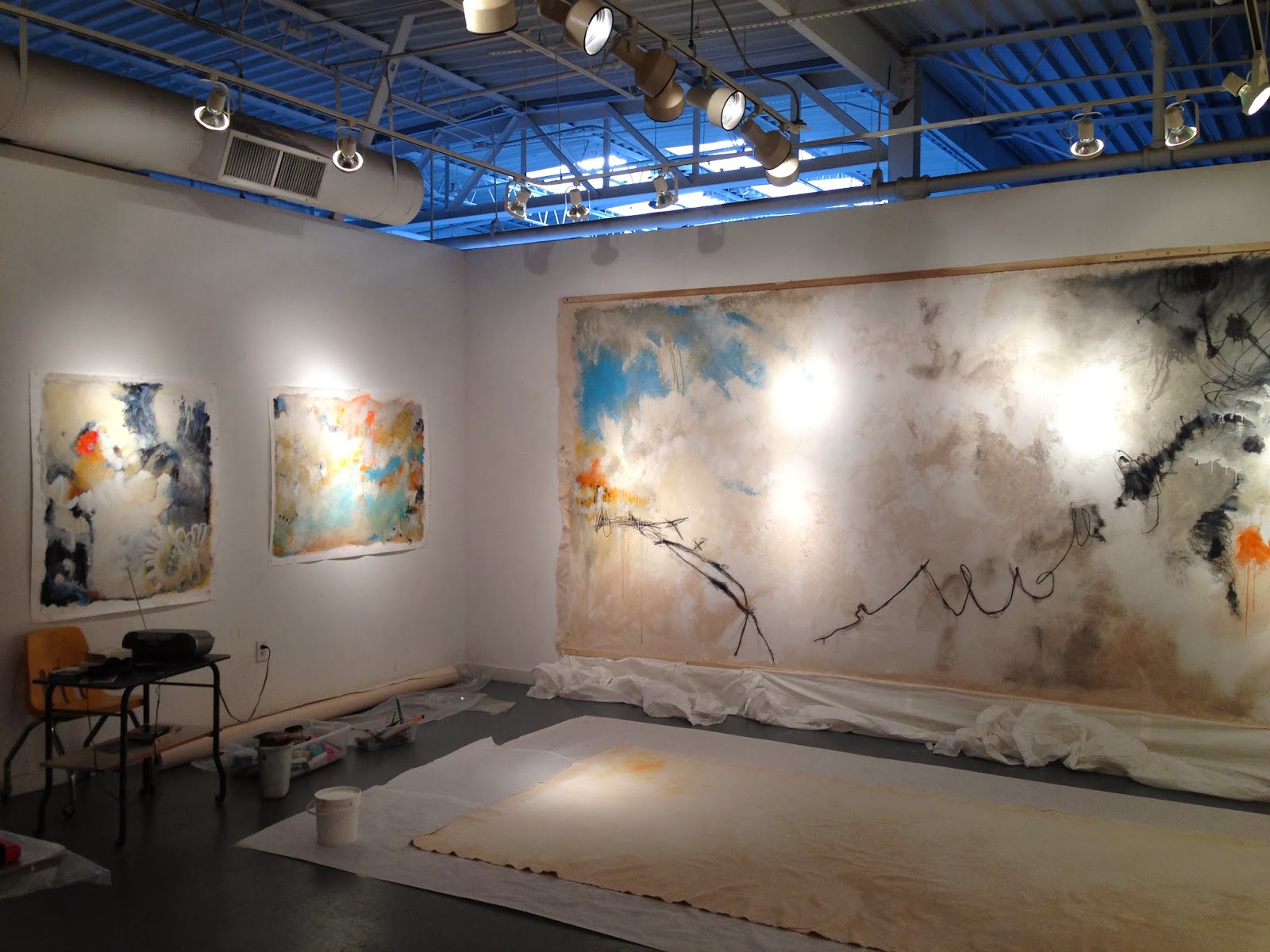 if ART Gallery: LAURA SPONG & EILEEN BLYTH The Big Paint Installation ...