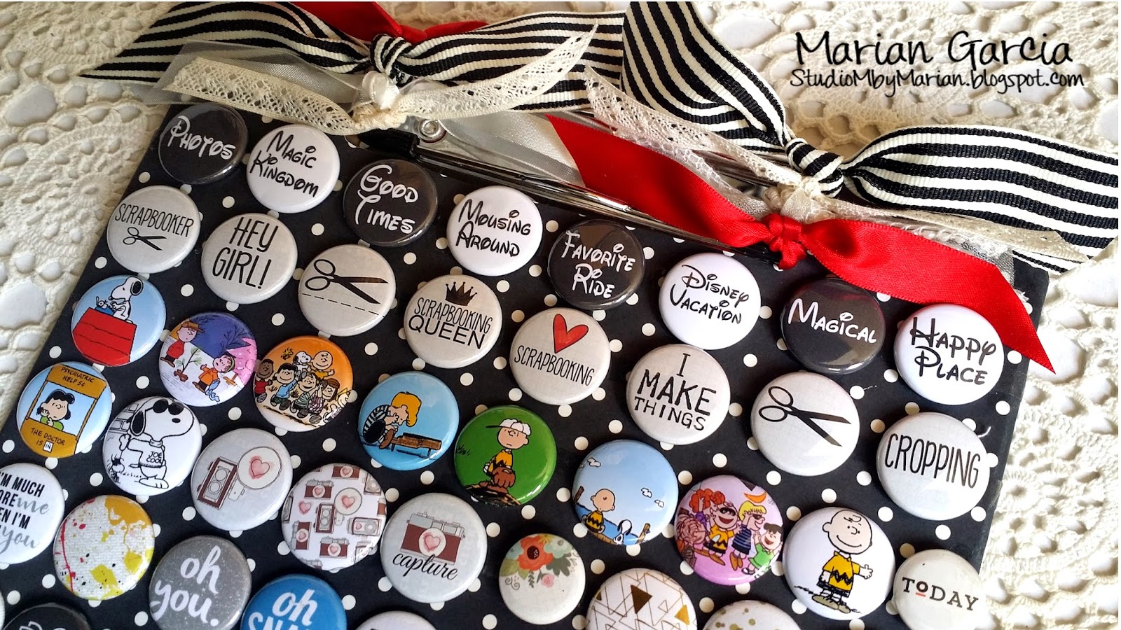 Studio M by Marian: Flair Button Embellishment Organization Clipboard ...