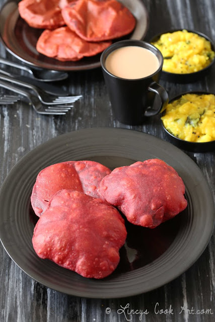 Beetroot Poori| Pink Poori ~ Lincy's Cook Art