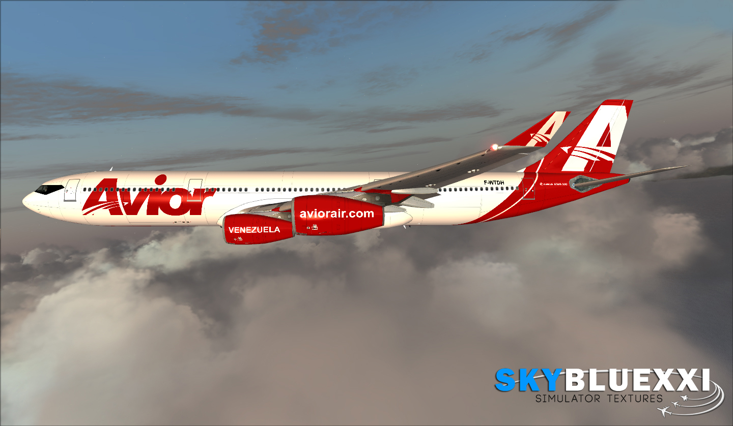 Avior Airlines A340-300 BlackBox Simulations F-WTDH Texture ...