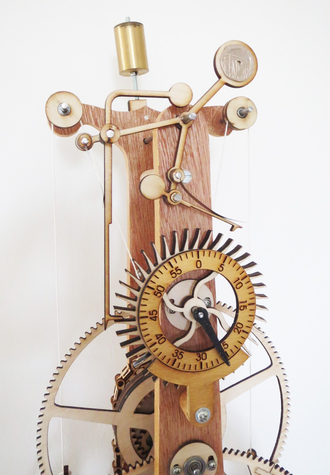 Wooden Clock Spot: Franklin Three Wheeler