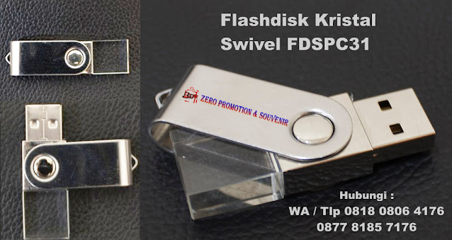 Souvenir Flashdisk Kristal Swivel FDSPC31 | zeropromosi | souvenir ...