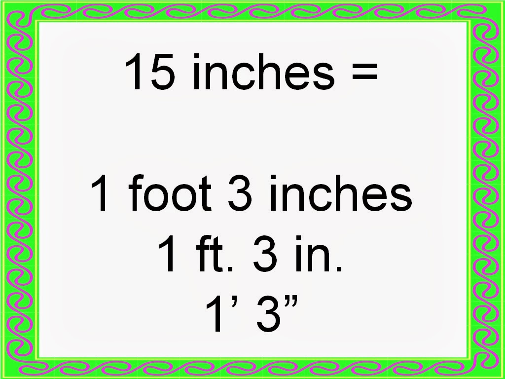 Student Survive 2 Thrive: Convert Height to Feet and Inches Examples ...