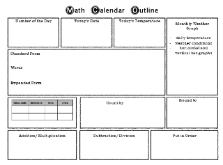 Thinking of Teaching: Math Stretches and Calendar (Freebies)
