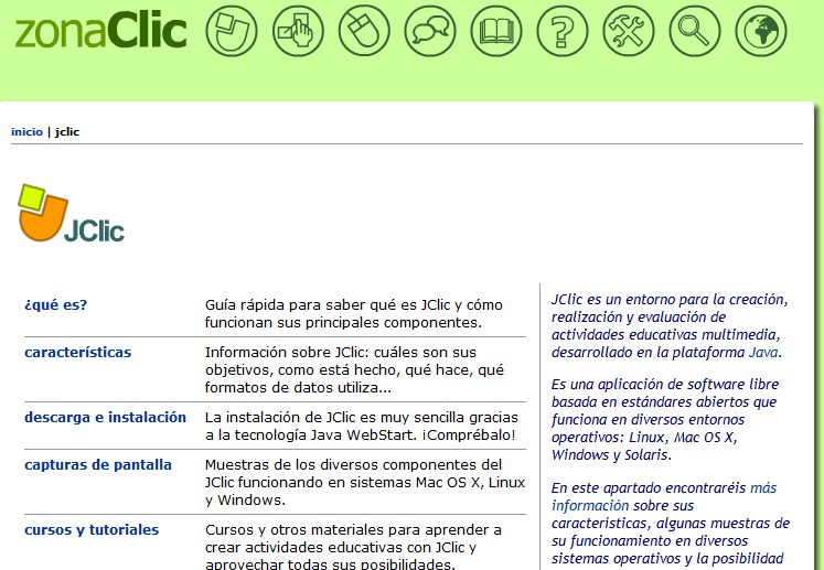 TICS: Creación de actividades interactivas con JClic