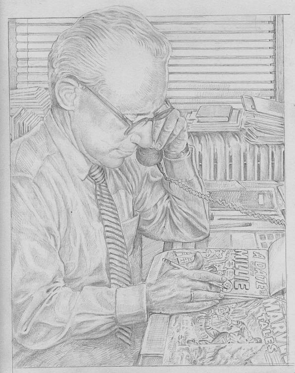 D R E W • F R I E D M A N: Martin Goodman pencil sketch