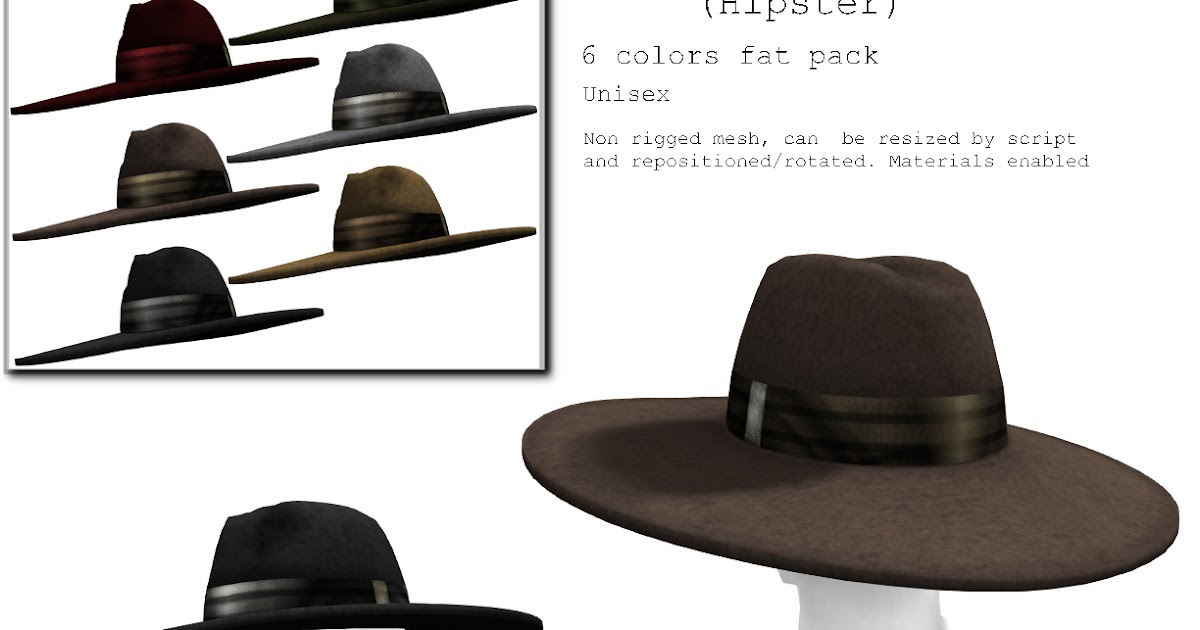 The JfL's store blog.: Wide brim Fedora hat (Hipster)