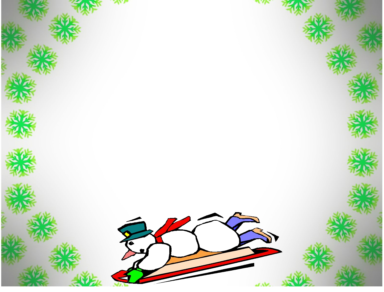 Snowman Borders,Frames And Backdrops