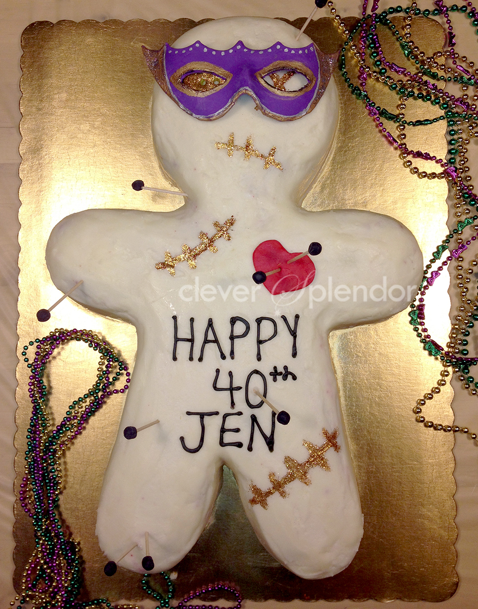clever splendor: Voodoo/Mardi Gras cake