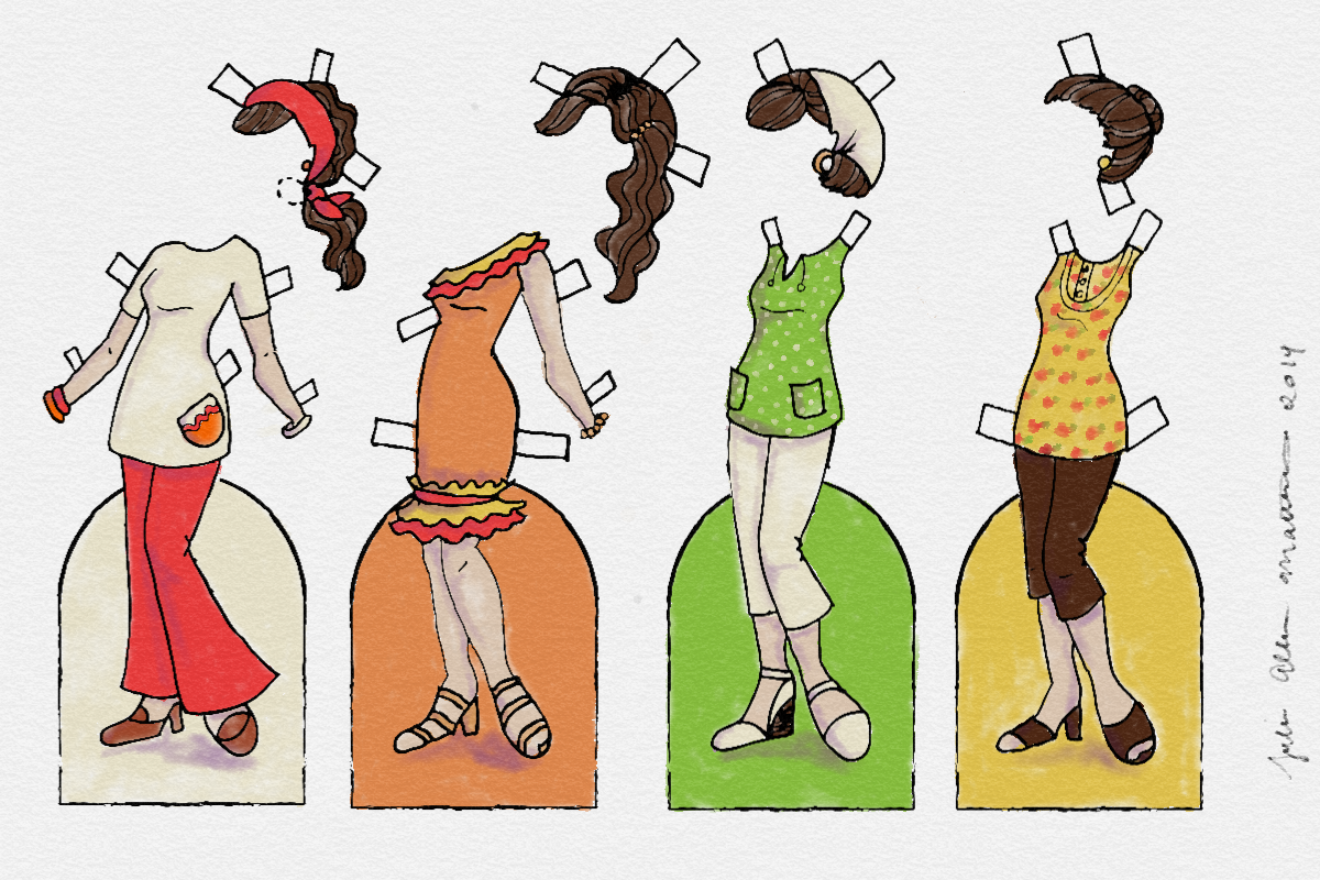 Paper Doll School: Expirimenting with Fresh Paint