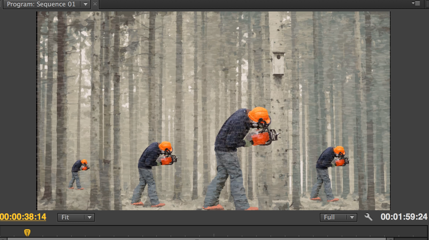 Animation : "snow effect" for logging scene and water movement for ...