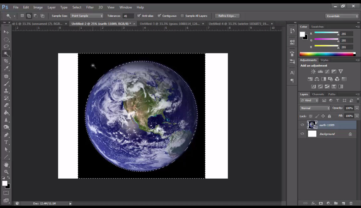 Photoshop Tutorial : Earth manipulation