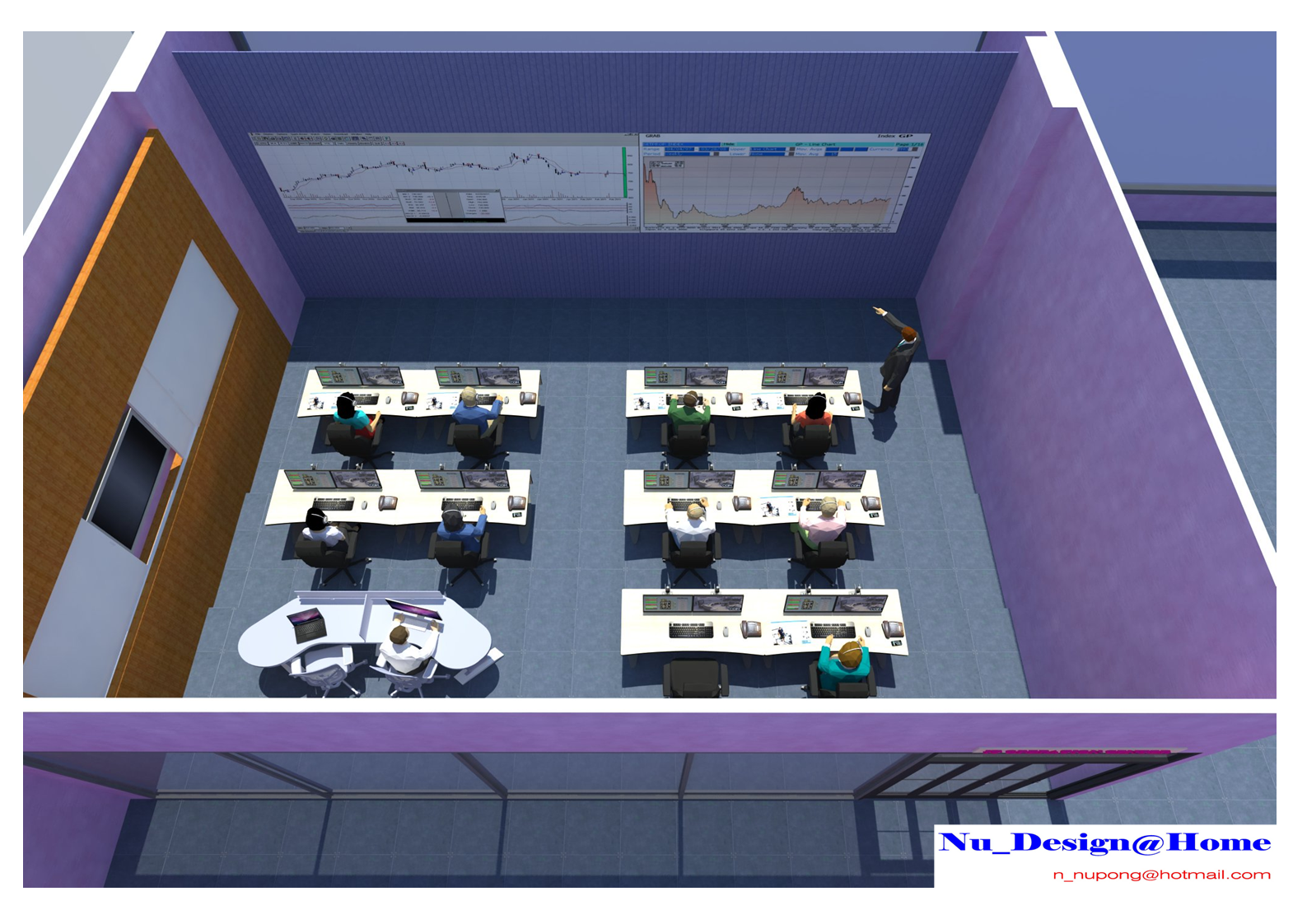 Nu_Design@Home: งานออกแบบห้อง IT Operation Center