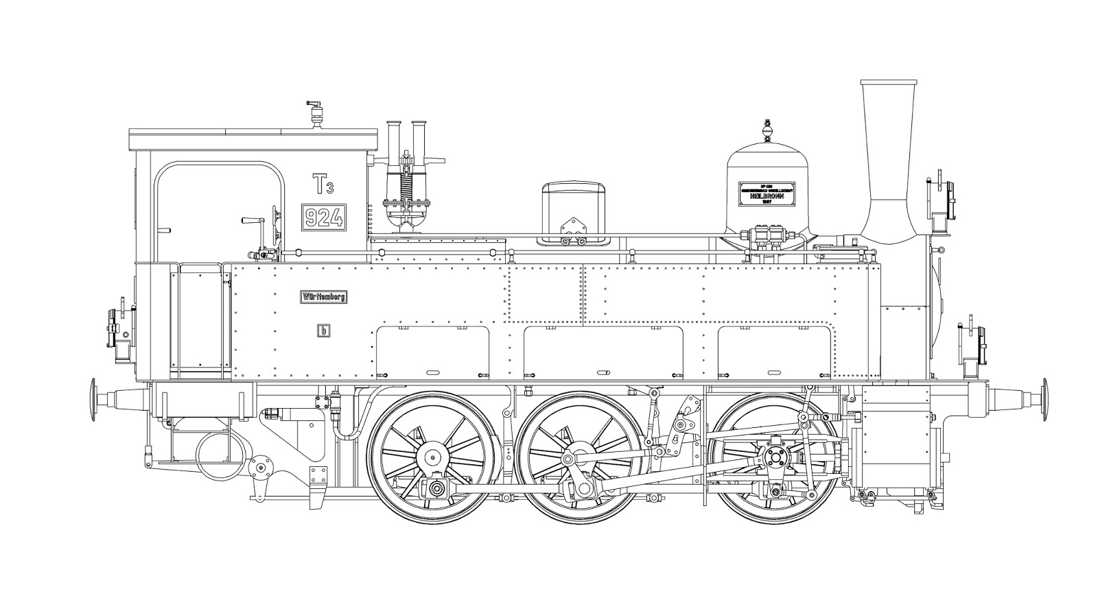 Württembergische T3: Sand and steam dome