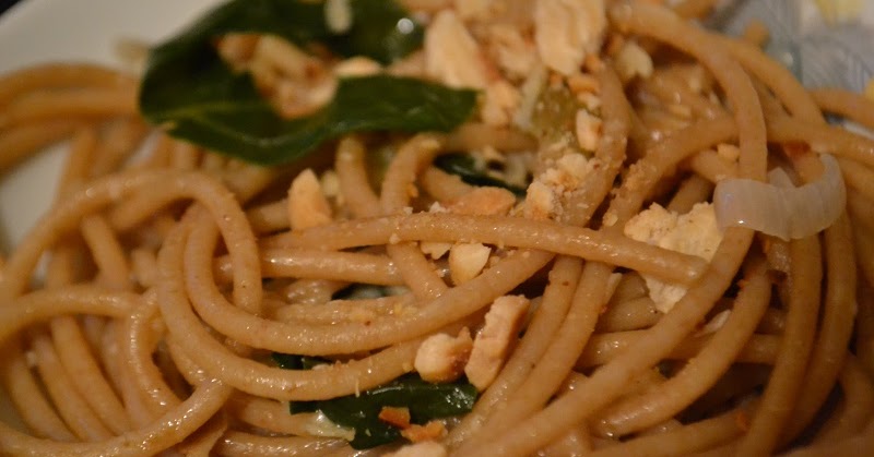 adobongblog: Spaghetti with silverbeet