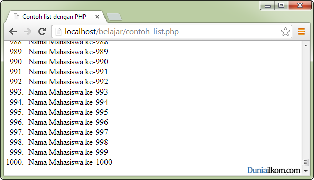 Tutorial Belajar Dasar PHP: Tutorial Pengenalan Dasar - Dasar PHP