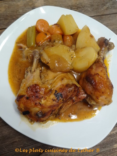 Les plats cuisinés de Esther B: Mijoté de poulet et de légumes