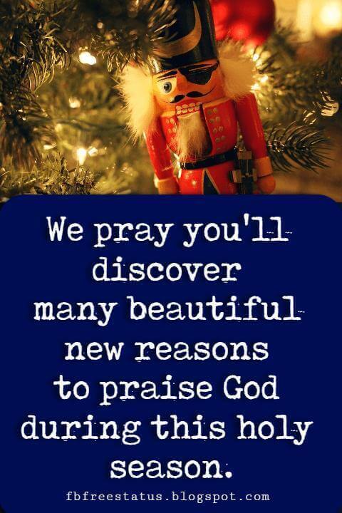 Religious Christmas Card Sayings, Quotes Greetings & Messages