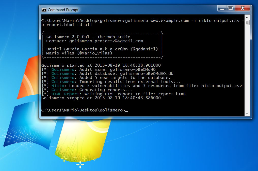 GoLismero: Nueva herramienta de hacking debutando en OWASP ~ Security ...