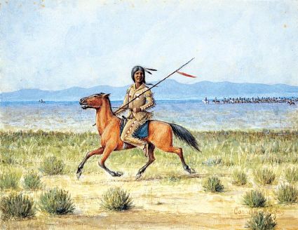 White Wolf : Cassilly Adams - Native American and Western Frontier Artist