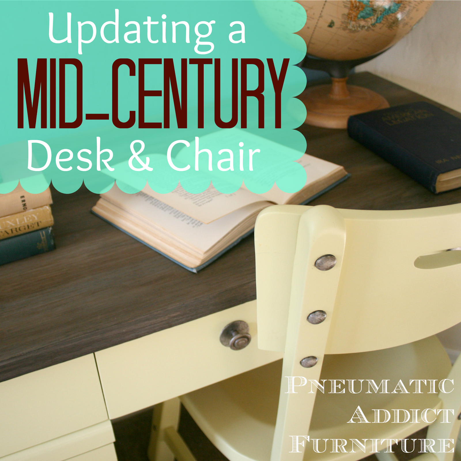 Making Lemonade out of Lemons {MCM Desk Makeover} | Pneumatic Addict
