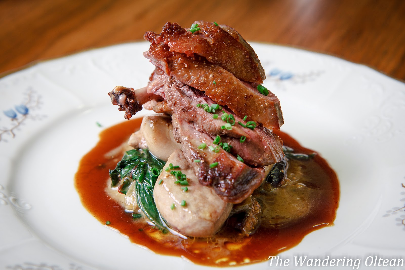Pan-Roasted Breast of Squab with Swiss Chard, Sautéed Duck Foie Gras ...