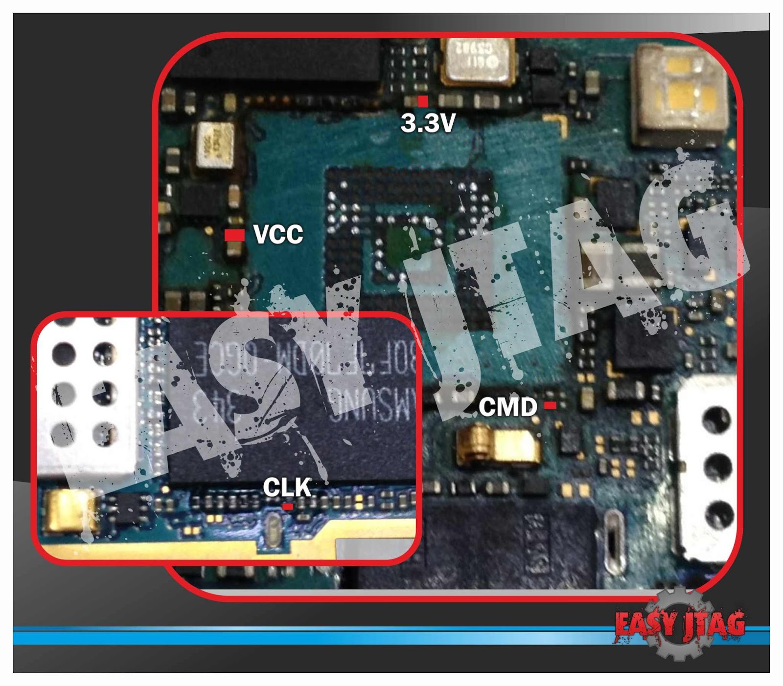 Pinout Direct EMMC Samsung ( ISP ) | W i n k GSM