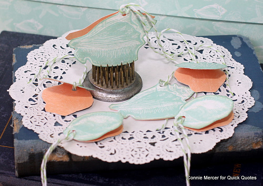 crafty goodies: Sea Shell tags with Quick Quotes!