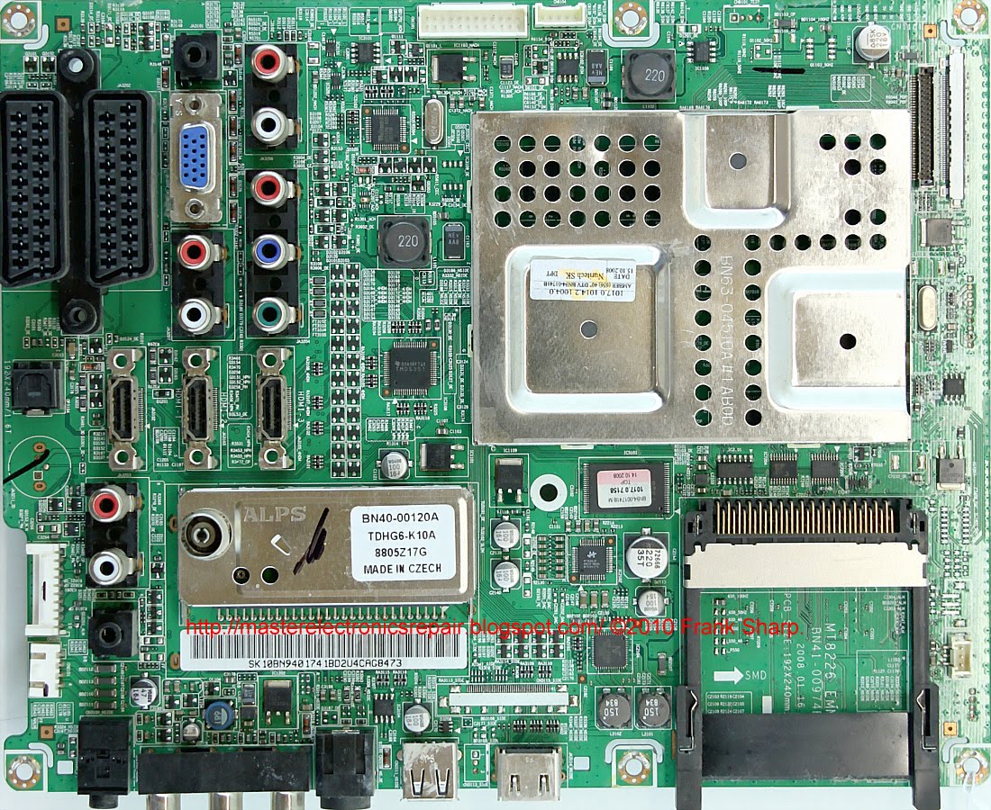 Master Electronics Repair !: REPAIRING / SERVICING TV SAMSUNG LE40A656A1F