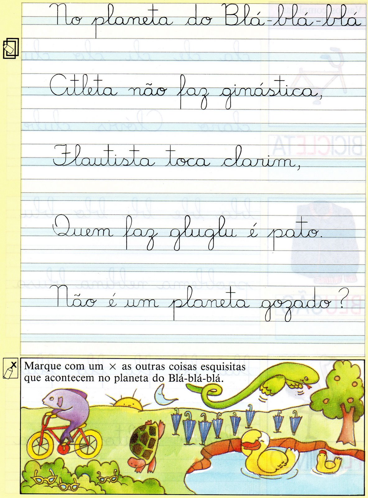 Atividade No Caderno De Caligrafia - FDPLEARN