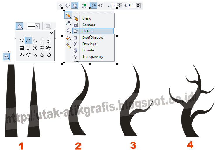 Cara Menggambar Pohon Menggunakan CorelDRAW X4 - Utak-Atik Grafis