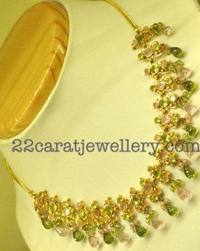 Colored Stones Necklace - Jewellery Designs
