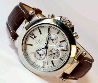 LORAQIQA PRICE : GUESS COLLECTION (Gc) 31000 Silver Brown Leather (4 ...