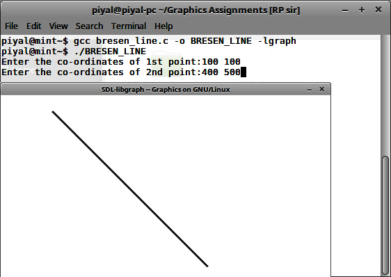 Codingplan C Program To Draw Line Using Bresenham Algorithm