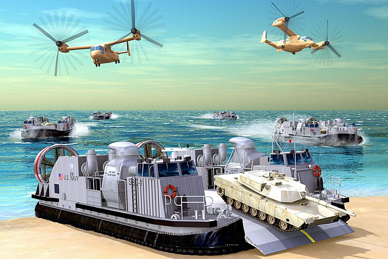 desarrollo defensa y tecnologia belica: Así es el nuevo Hovercraft LCAC ...
