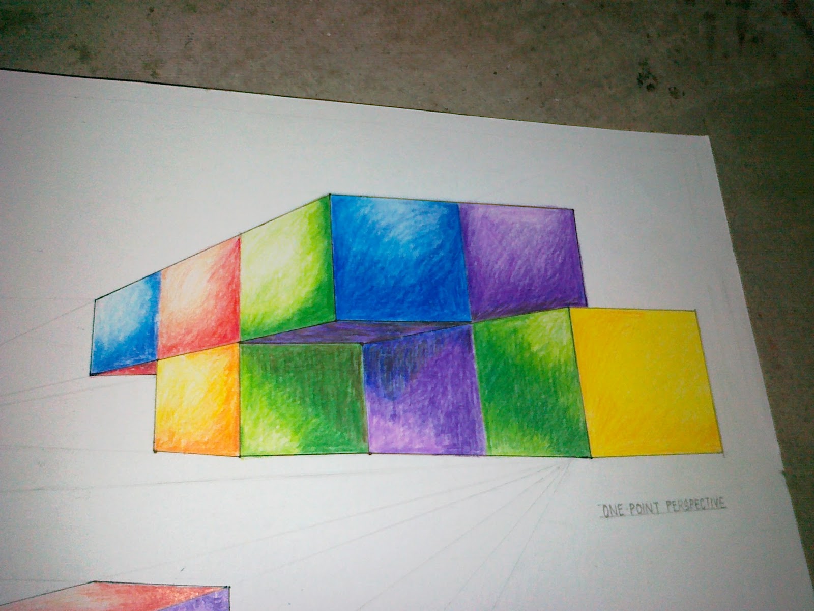 My HBP's assignment: Project 3b : the cube( perspective)