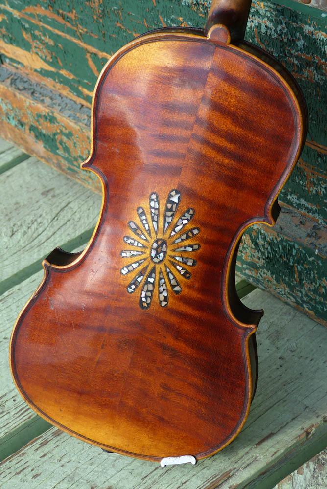 c.1890 German-made Inlaid Strad-copy 4/4 Violin