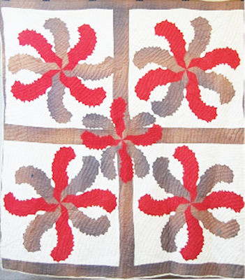 Cloud of Quilt Patterns: Princess Feathers: Plain and Fancy