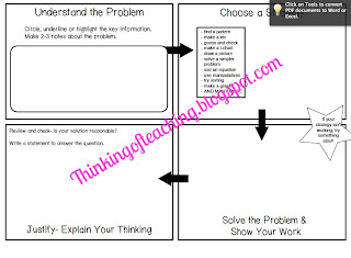 Thinking of Teaching: Math Problem Solving (Freebie)- Mega Post!