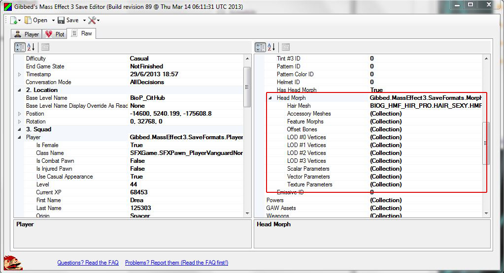 Mass Effect 3 Gibbed Save Editor
